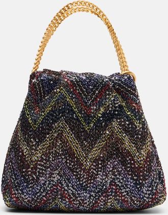 Missoni Clutch Caperdoni Small mit Pailletten