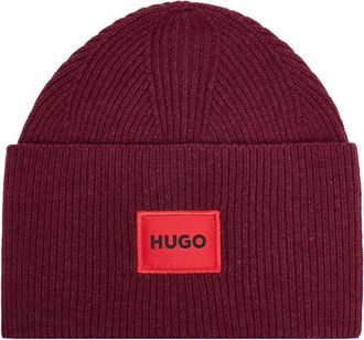 HUGO BOSS Hugo Mütze Xaff 50496011 Dunkelrot