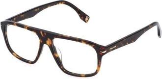 Police Homme, Accessoires, Brun, Taille: 55 MM Champ 12 Eyeglasses