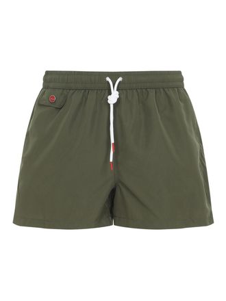 Kiton Short De Bain - Vert Fonc&eacute;