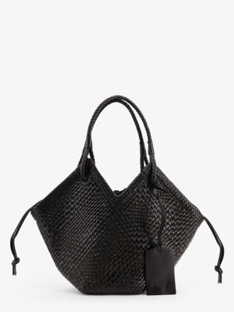 Ibeliv Trinity Medium vegetable leather shoulder bag with woven pattern - IBELIV - gender_Woman