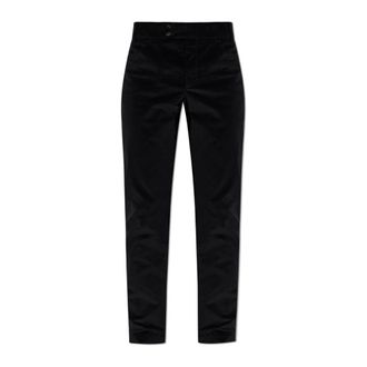 Dolce & Gabbana Pantalon droit en velours - Homme - Pantalons - Noir - Taille: XL