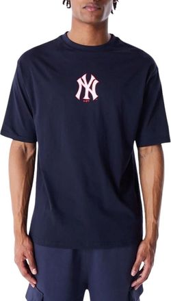 New Era MLB World Series Oversized T-Shirt New York Yankees Navy Whitete