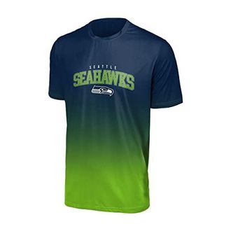 Foco Seattle Seahawks NFL Gradient Mesh Jersey Short Sleeve Herren T-Shirt