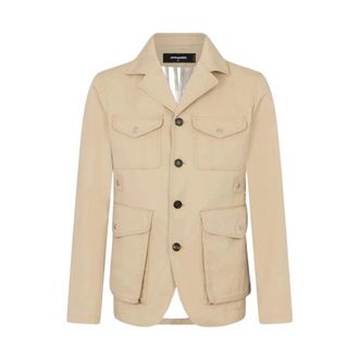 Dsquared2 Military Chic Utility-Jacke aus Baumwolle - - Jackets - Herren - Beige - S