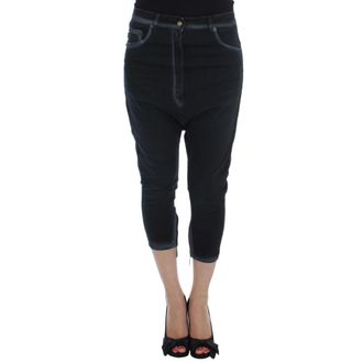 Roberto Cavalli Cotton Stretch Baggy Relax Jeans - - Jeans - Damen - Blau - W26