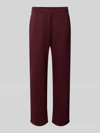 Review Straight Fit Sweatpants aus Baumwoll-Mix mit Label-Detail