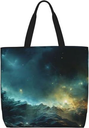 Generic Galaxie Sac A Main Femmes Pliable Tote Bag Imperm&eacute;able Sac A Main Femme Pour Plage Voyage Universit&eacute;