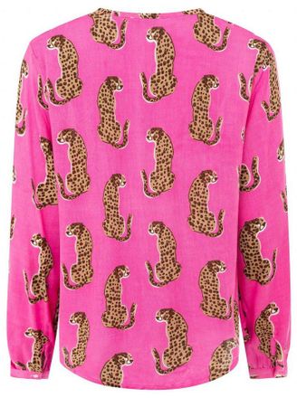 Zwillingsherz Klassische Bluse Trendy Tiger / Lovely Leopard Tasseln