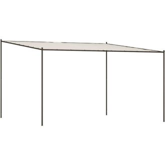 vidaXL Belv&eacute;d&egrave;re blanc 4x4 m 180 g/m&sup2; tissu et acier