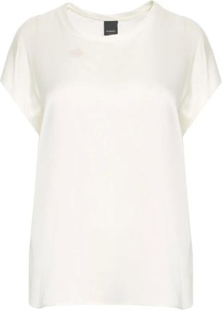 Pinko Pinko, Femme, Tops, Blanc, Taille: 36 FR T-shirt Bianco &eacute;l&eacute;gant pour femmes