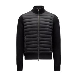 Moncler Homme, Vestes, Noir, Taille: XL Gilet zipp&eacute; en coton matelass&eacute;