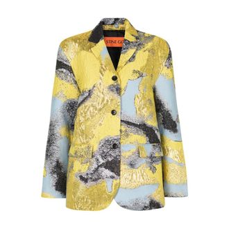 Stine Goya Erh&ouml;hter Gewebter Jacquard-Blazer - - Jackets - Damen - Mehrfarbig - S