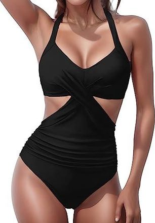 Generic Monokini Femmes Push Taille Wrap Combinaison Maillot de bain une pièce Maillot de bain une pièce Maillot de bain haut pour femmes potelées Franges, No