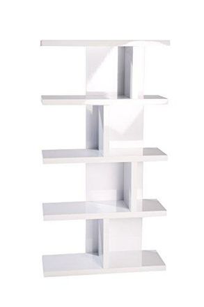 Phoenix Phönix 126503WE Lloret Asymmetrisches Regal mit 8 Fächern, weiß