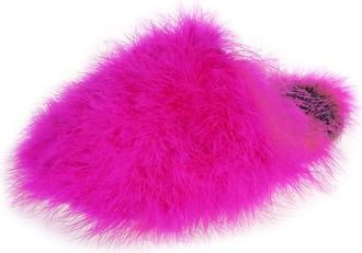 Generic Chaussures color&eacute;es respirantes thermiques en peluche pour lhiver - Pantoufles pour femme - Pantoufles d&eacute;contract&eacute;es pour femme - Taille 9, rose vif, 