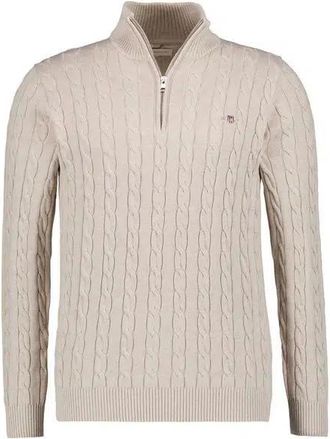 GANT Herren Troyer beige unifarben