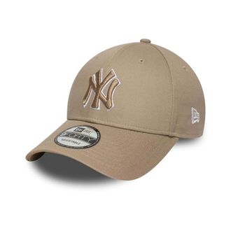 New Era Femme, Accessoires, Beige, Taille: ONE Size Casquette New York Yankees MLB Outline