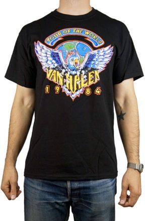 Fea Herren Van Halen 1984 Tour of The World Herren T-Shirt, schwarz, X-Gro&szlig;