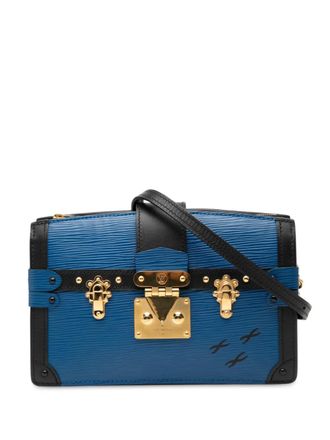 Louis Vuitton sac &agrave; bandouli&egrave;re Epi Trunk (2021-2025) - Bleu