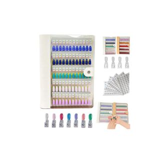 Generic Magnetisches Nagelmuster-Buch, 2025, 120/180/240, Nagelfarben-Display-Buch, magnetisch, blanko, Nagel-Organizer, Aufbewahrung, mit transparenten N&auml;gel