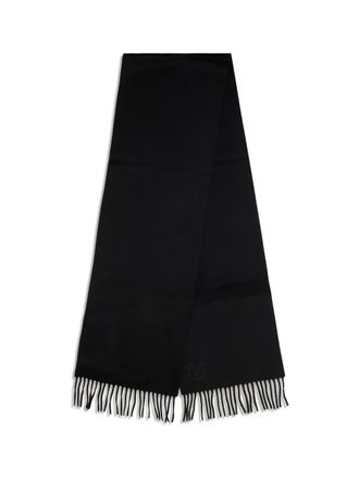 Max Mara Womens Dalia Cashmere Scarf Nero Kashmir-Capra Hircus Kashmir/capra Scarfs