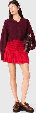 Maje Ballonrock Mit Geraffter Taille - Rot - Maje