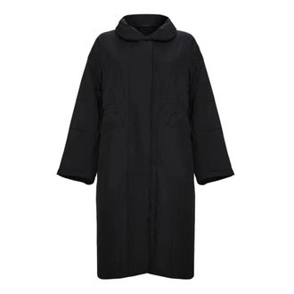 Cesare Gaspari Langer Steppmantel - - Coats - Damen - Schwarzk - XL