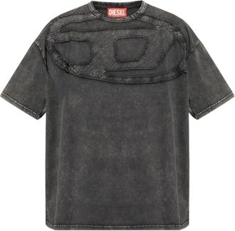 Diesel Homme, Tops, Noir, Taille: XL T-Boxt-Den Maglietta