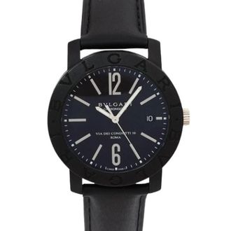Bulgari Montre vintage Pre-owned - Homme - Pre-owned - Noir - Taille: ONE Size