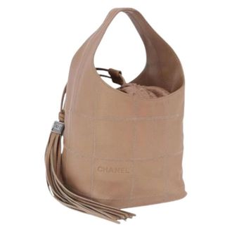 Chanel Sac seau vintage doccasion - Femme - Pre-owned - Beige - Taille: ONE Size