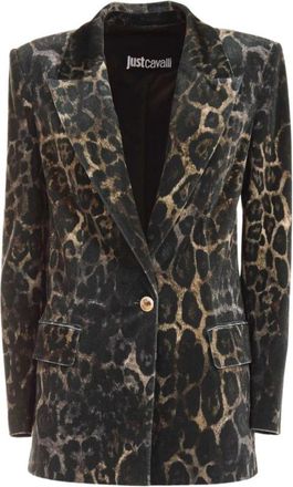 Just Cavalli Kurzer texturierter Blazer - - Jackets - Damen - Mehrfarbig - L