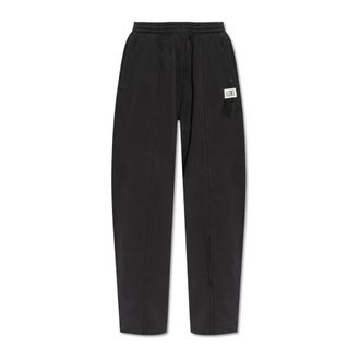 Maison Margiela Femme, Pantalons, Noir, Taille: 38 FR Pantalon de surv&ecirc;tement avec coutures sur les jambes
