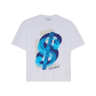 &Eacute;tudes Studio Pop Art Dollar Sign T-Shirt - - Tops - Herren - Wei&szlig; - M