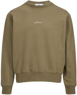 Stone Island Sweat droit col ronds&eacute;rigraphi&eacute; en coton