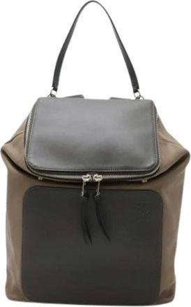 Loewe unisex, Pre-owned, Noir, Taille: ONE Size Sac &agrave; dos Pre-owned