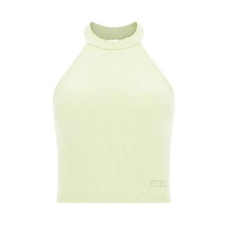 Guess Femme, Tops, Vert, Taille: 38 FR Débardeur Élégant pour Femme