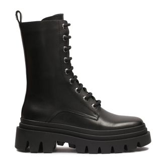 Kazar Schwarze Stiefel im Milit&auml;rstil - - Shoes - Damen - Schwarzk - 39 EU