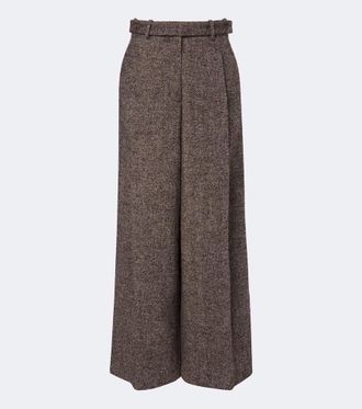 Magda Butrym Weite Hose aus einem Wollgemisch