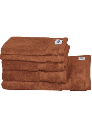 Sch&ouml;ner Wohnen Kollektion Frottierset SW-Cuddly, Braun, Kupfer, Rost, Rotbraun, Textil, 5-teilig, Uni, Oeko-Tex Standard 100, saugf&auml;hig, Aufh&auml;ngeschlaufe, angenehm weich, hochw
