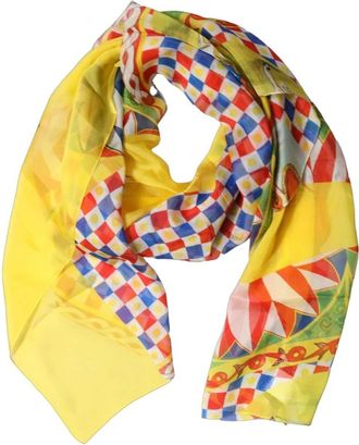 Dolce & Gabbana Bedruckter Seidenschal - - Accessories - Damen - Mehrfarbig - ONE SIZE