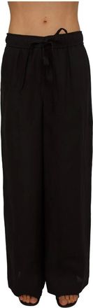 Marella Femme, Pantalons, Noir, Taille: 34 FR Pantalone lungo