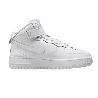 Nike Air Force 1 Mid Easy On Gs Wei&szlig;e Turnschuhe