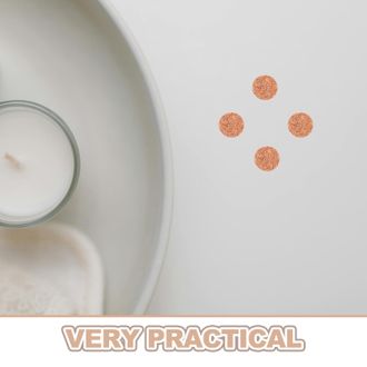 NUOBESTY Selbstklebende Korkkreise 500 St&uuml;ck 12mm Durchmesser Hitzeisolierende Korkpads f&uuml;r K&uuml;chen M&ouml;bel und Glaswaren rutschfest und Vibrationsd&auml;mpfend