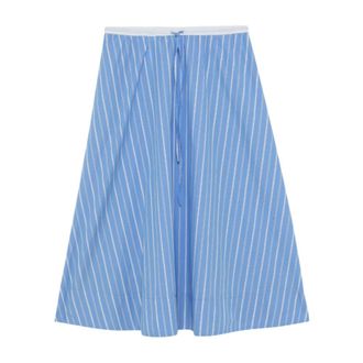 Roy Rogers Femme, Jupes, Bleu, Taille: 38 FR Gonna Capri