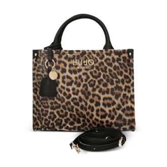 Liu Jo Femme, Sacs, Brun, Taille: ONE Size Sac Shopping Imprim&eacute; L&eacute;opard