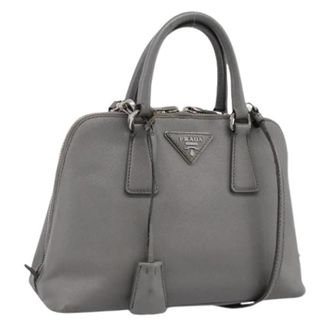 Prada Pre-owned Vintage Saffiano Hand Bag - - Pre-owned - Damen - Grau - ONE SIZE