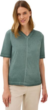 Cecil Damen B323511 V-Neck Shirt mit Farbverlauf, Dark Balmy Khaki, XL