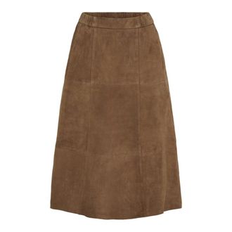 Notyz Midi-Rock in A-Linie - - Skirts - Damen - Braun - M