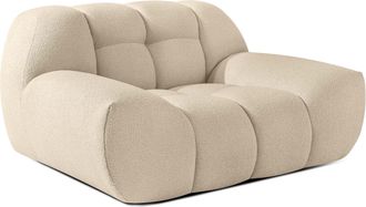 Konsimo Modernes Sitzer Sofa VENA - Stylisches Japandi Couch, Boucl&eacute;-Stoff, Komfortabel & Ergonomisch - Wohnzimmer Couch Design, Premiumqualit&auml;t aus EU. (Hell